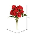 Vickerman 17.5" Artificial Red Rose Bush. - Walmart.com