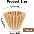 200 Count 5 Cup Coffee Maker Filters Compatible with Mr Coffee ...