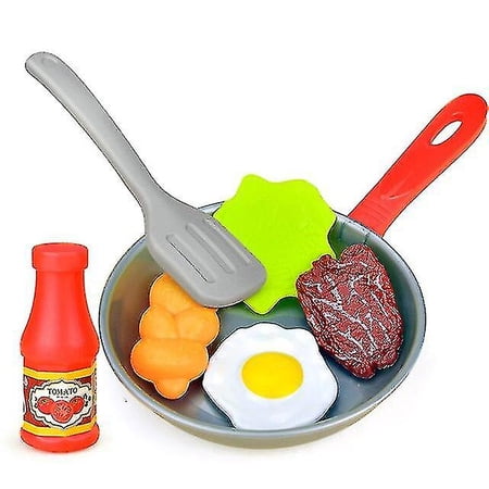 Kitchen Food Toys Pretend Pot Steak Vegetables Simulation Kitchenware ...