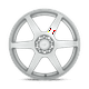 Motegi Aluminum Rim MR143 CS6 17X7in Hyper Silver Finish, MR14377031440 ...
