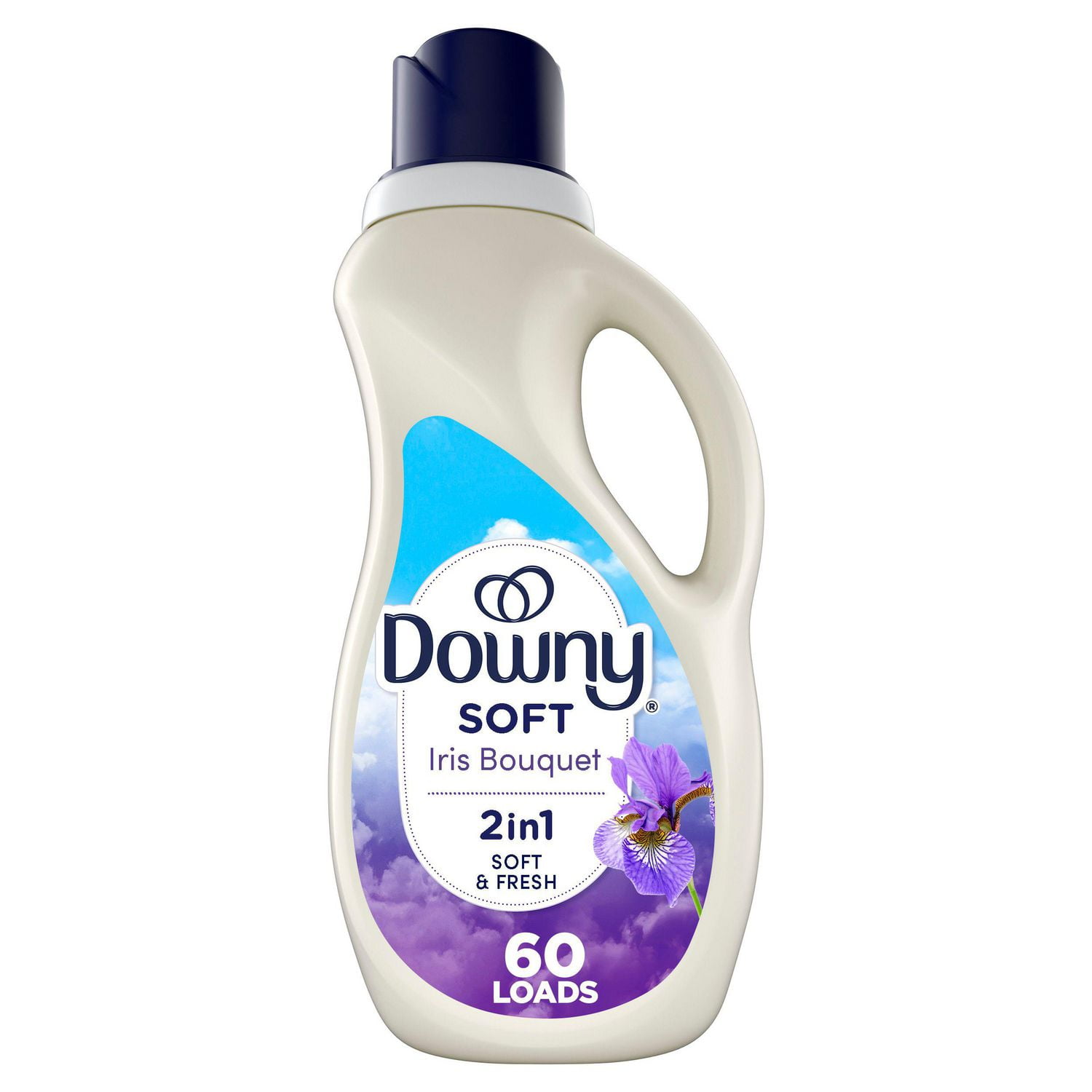 Downy SOFT & FRESH Fabric Softener Liquid, Iris Bouquet Scent, Downy ...