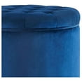 Beran7 Modern Tufted Accent Storage Ottoman, Small Upholstered Button ...