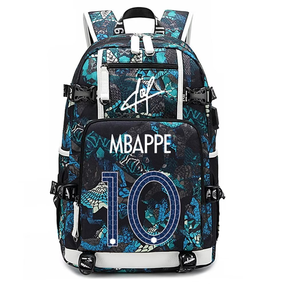 Soccer Player K-Mbappe- Multifunction Backpack Travel Taptop Daypack ...