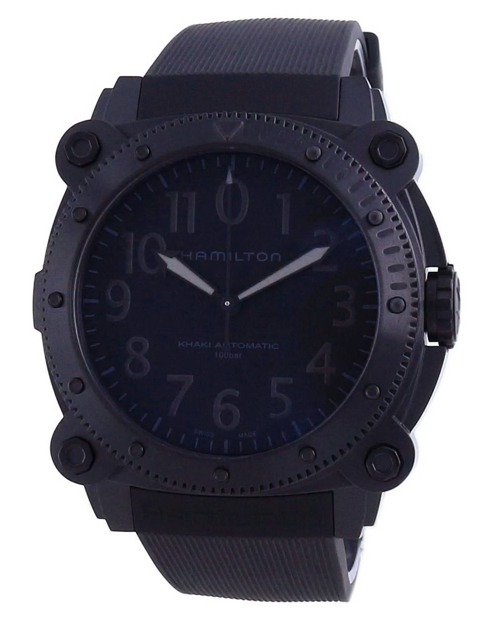 Hamilton Khaki Navy Belowzero Automatic Diver's Titanium H78505330 ...