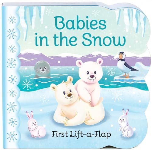 Pre-Owned Chunky Lift a Flap Books Babies in the Snow, (Board Book ...
