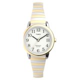 Timex Women's Easy Reader 25mm Watch – Two-Tone Case White Dial with ...
