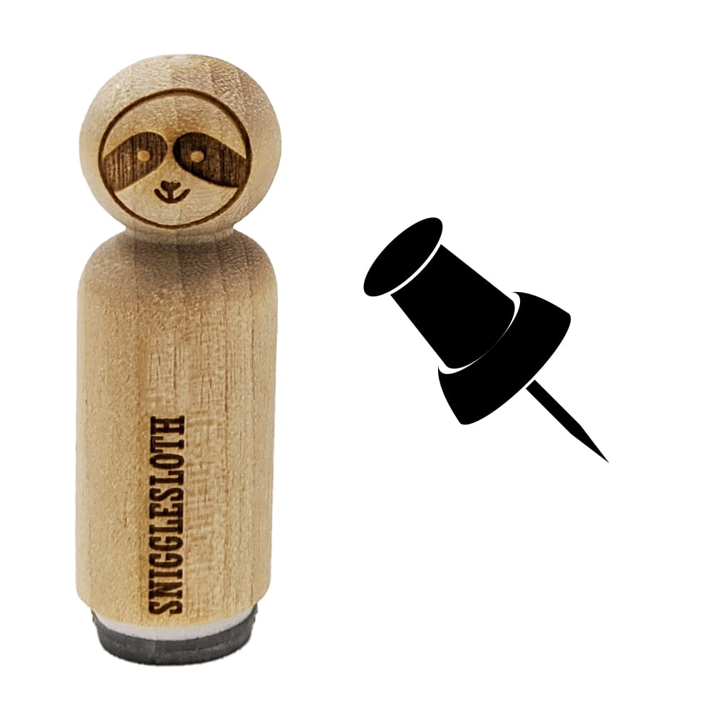 Push Pin Thumbtack Rubber Stamp for Scrapbooking Crafting Stamping ...