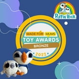 Puffin Rock Plush Toy Set, Handmade Soft Oona and Baba 32cm, Recycled ...