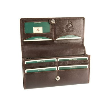 Trifold Clutch RFID Wallets For Women - Large Womens Wallet With Coin ...