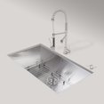 Vigo VG15066 Undermount Stainless Steel Kitchen Sink Faucet Grid ...