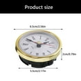 2.56" Classical Clock Craft Mini Clock Insert Quartzs Movement Round ...