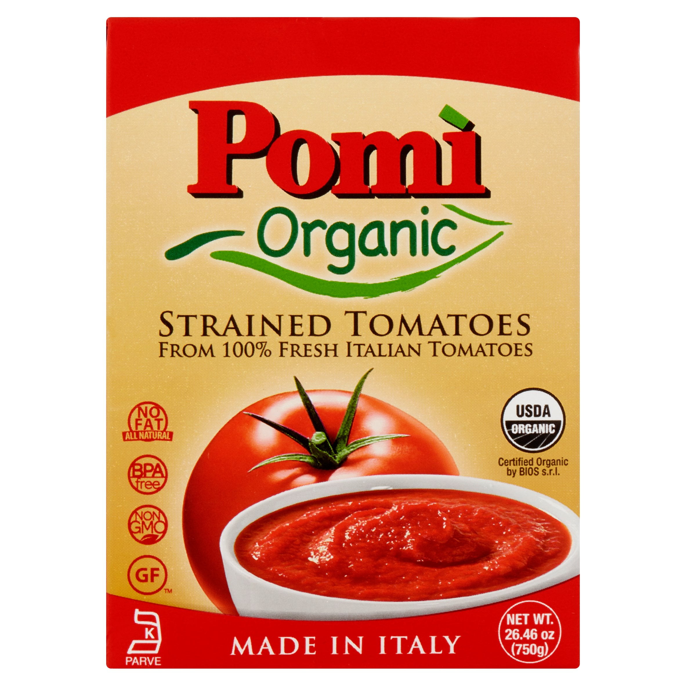 Pomi Tomatoes Strained Org,26.46 Oz (Pack Of 12) - Walmart.com
