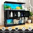 TC-HOMENY 55-75 Gallon Dual Tier Aquarium Stand with Power Station and ...
