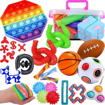 29 Pack Sensory Fidget Toy Packs, Stress Relief Fidget Hand Toys for Adults and Kids, Sensory ...