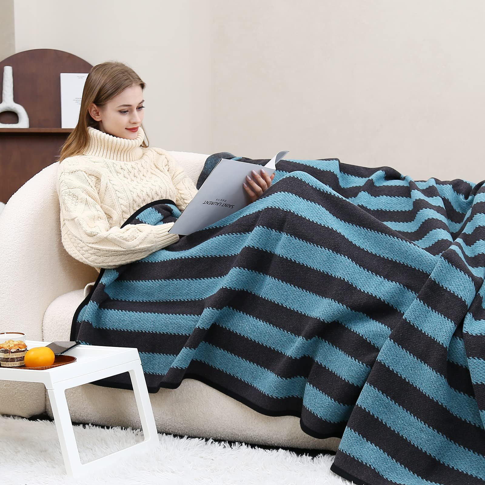 Click here for Putian Merino Wool Blanket - 63 X 51 Thick Warm So... prices