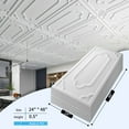 Art3d 12-Pack PVC Drop Ceiling Tiles，24x48in Glue up Ceiling Tile，Cover ...