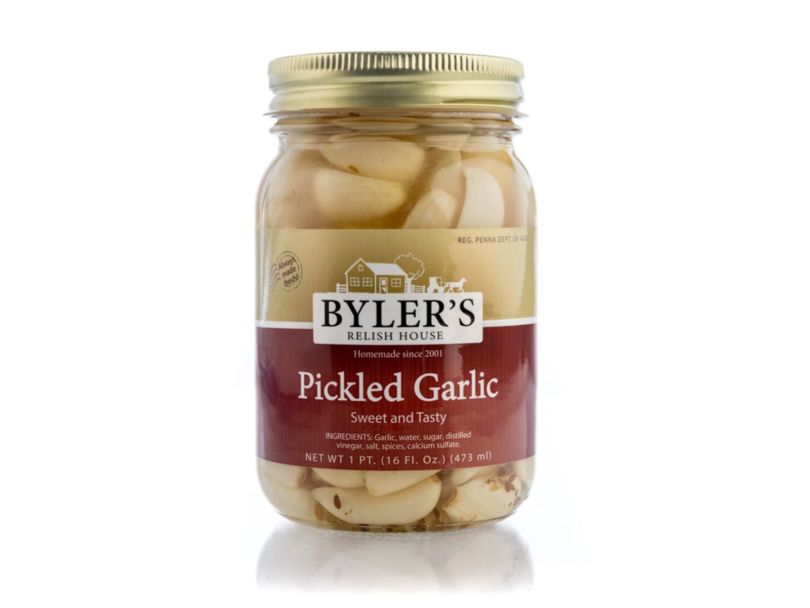 Byler's Relish House Pickled Garlic, 2-Pack 16 fl. oz. Jars - Walmart.com