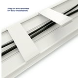 Wire Trak Flat Screen Low Profile Wire Management Kit, Peel and Stick ...