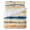 California King Size Duvet Cover 4 Piece Bedding Set Retro Horizontal ...
