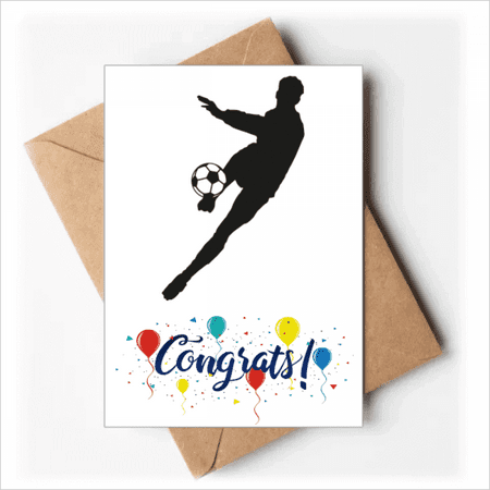 Sports Football Soccer Outline Wedding Cards Congratulations Greeting ...