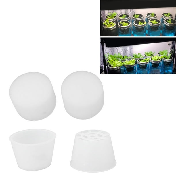 100 Set Plant Nursery Pots, Circular Planting Baskets Plant Growth ...