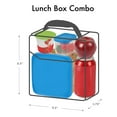 Arctic Zone Lunch Box Combo with Ice Pack, Water Bottle, and Sandwich ...