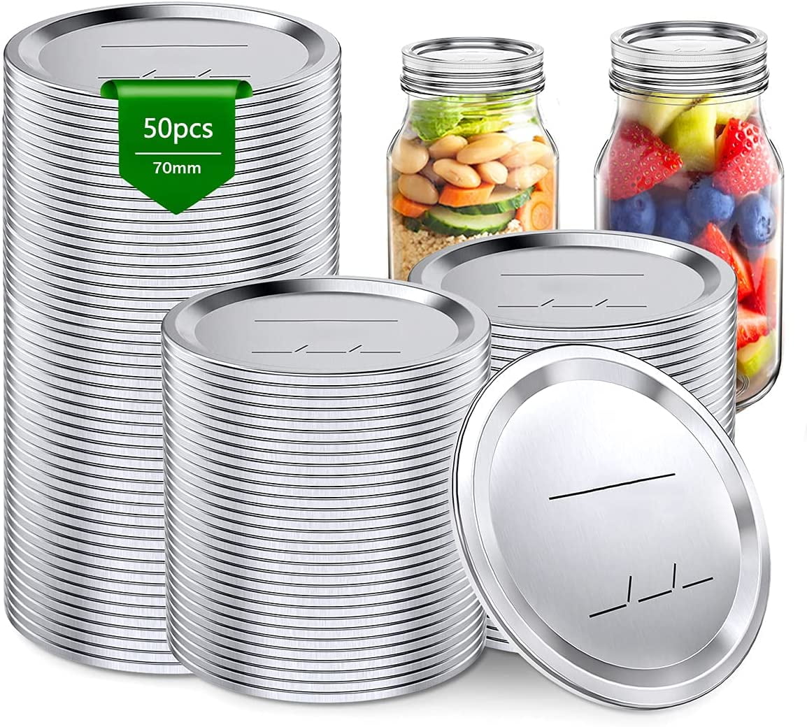 FREE Shipping 200 Canning Lids 100 Wide Mouth and 100 Regular Mouth ...