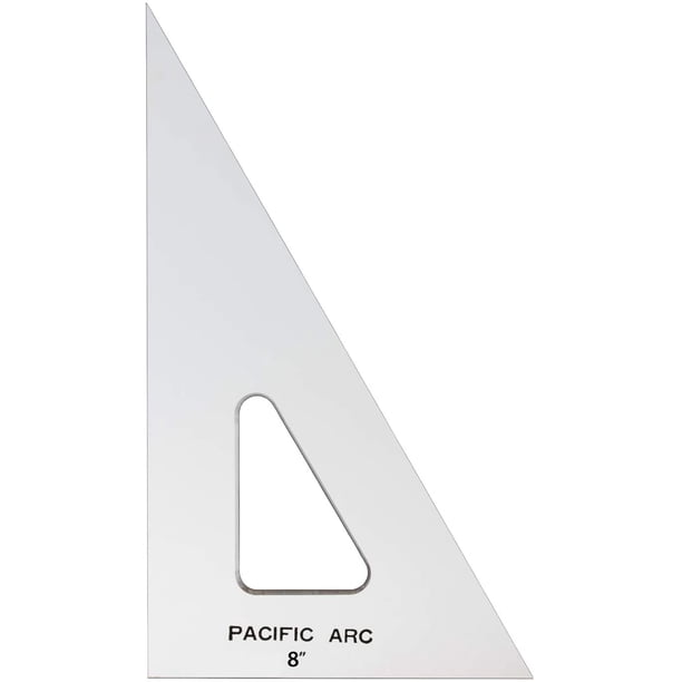 PACIFIC ARC 2030C08 TRIANGLE 30/60 CLEAR PLAIN EDGE 8 INCH - Walmart.ca