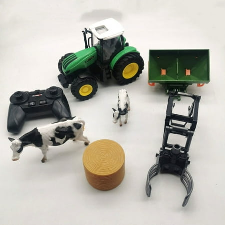 RC Farm Tractors Car Trailer 2.4G Radio Controlled Cars Farming ...