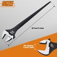 TYHREF-10-Inch Adjustable Spud Wrench Black Oxide Construction Wrench ...