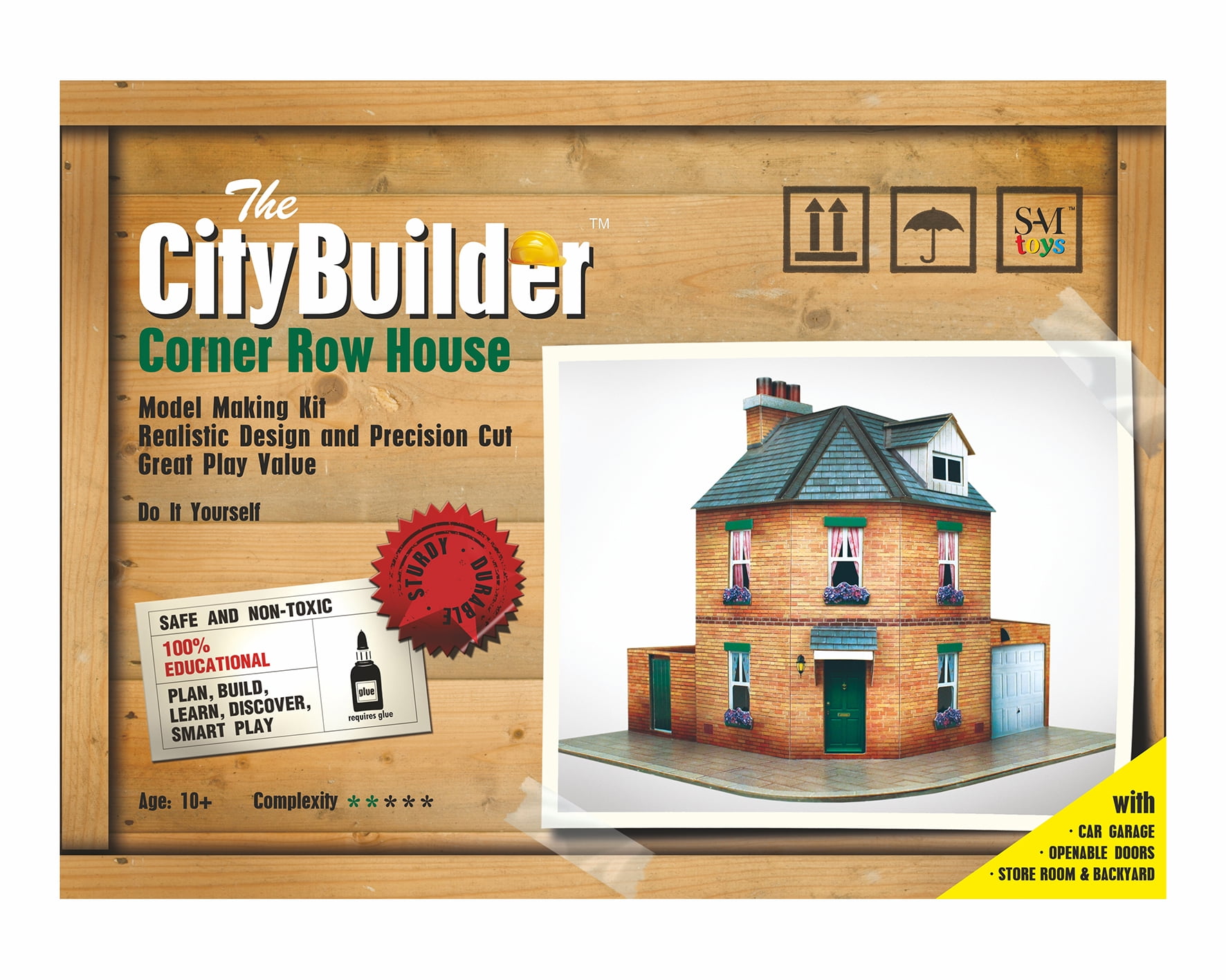 Corner Row House Cardboard Model Making Kit - Walmart.com
