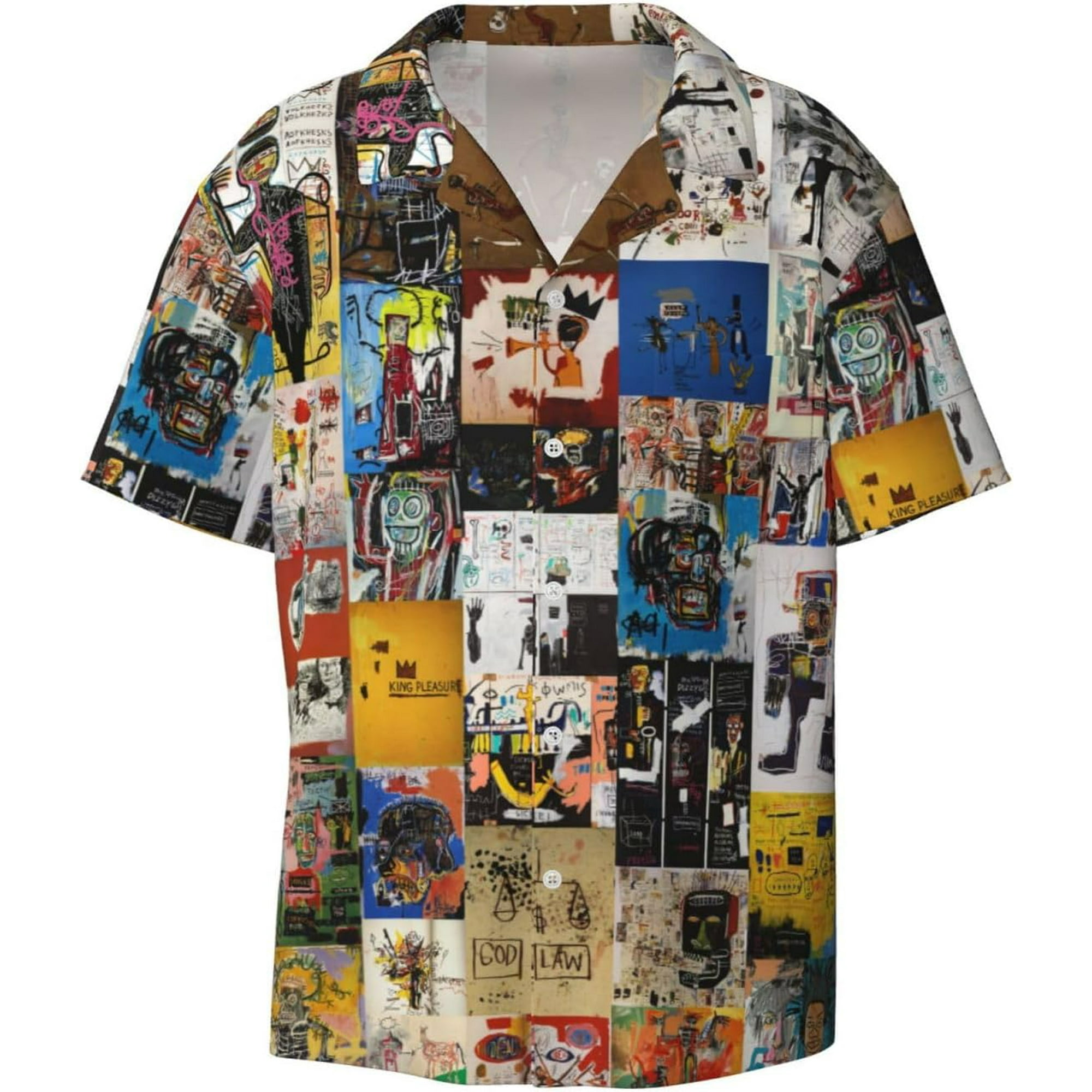 Click here for Jeans Michels Basquiats Mens Hawaiian Shirts Casua... prices