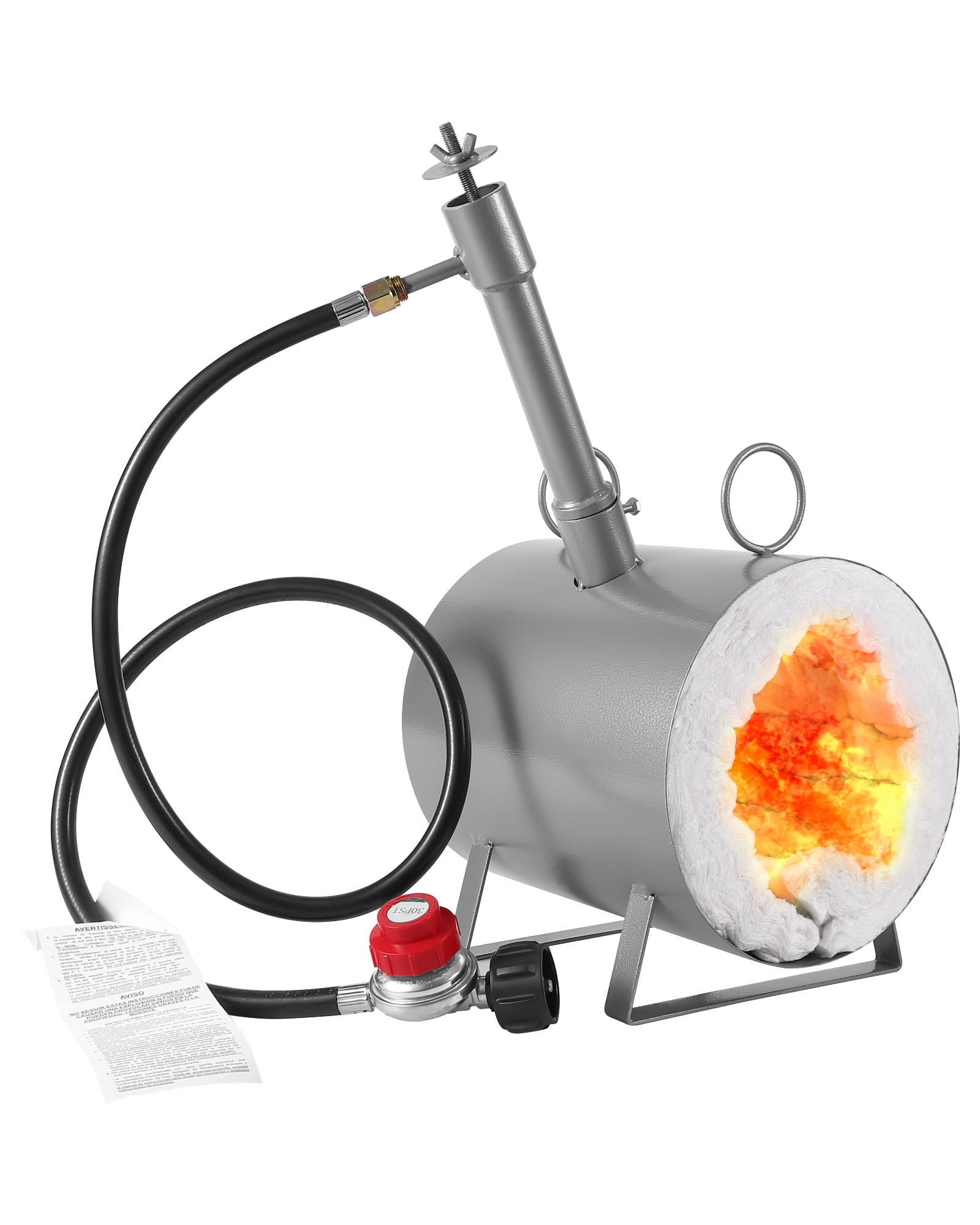DSSTYLES Portable Propane Forge Single Burner Furnace - Walmart.com