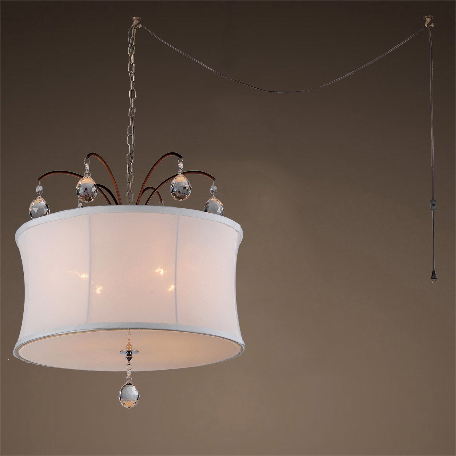 Amber Frosted Tiffany Style Pendant Light Shade | Shelly Lighting