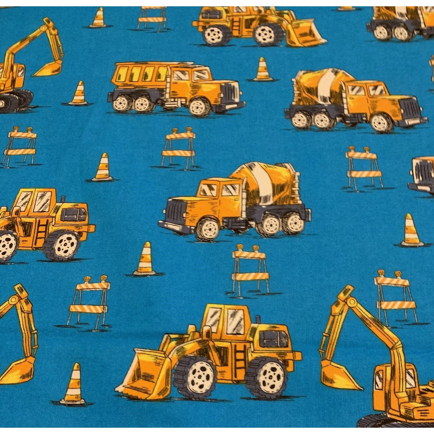 Construction Equipment Flannel Fabric - Walmart.com - Walmart.com