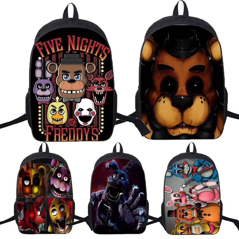 Five Nights At Freddy's Freddy Backpack Chica Foxy Bonnie FNAF Shoulder ...