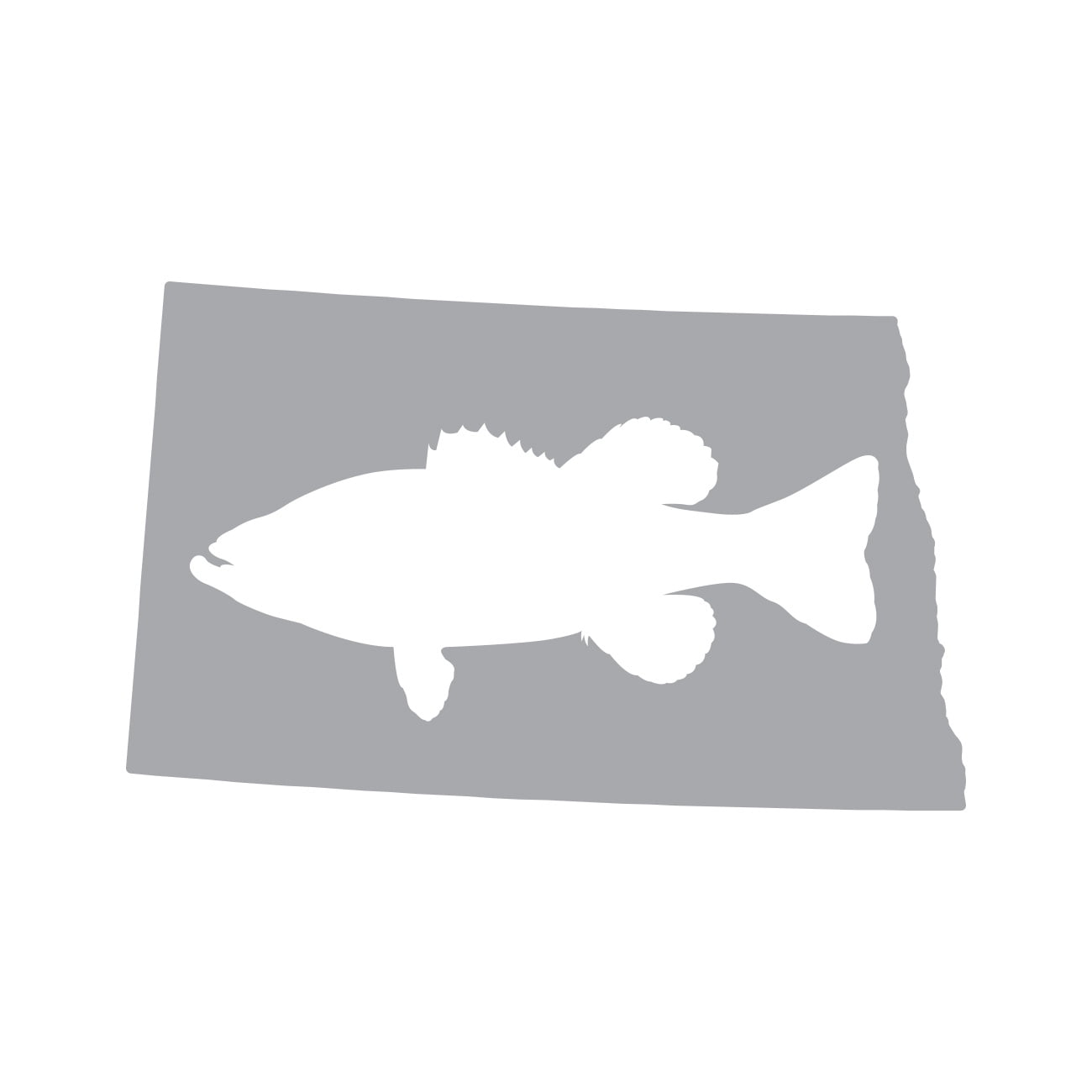 North Dakota Bass Sticker Decal Die Cut - Self Adhesive Vinyl ...