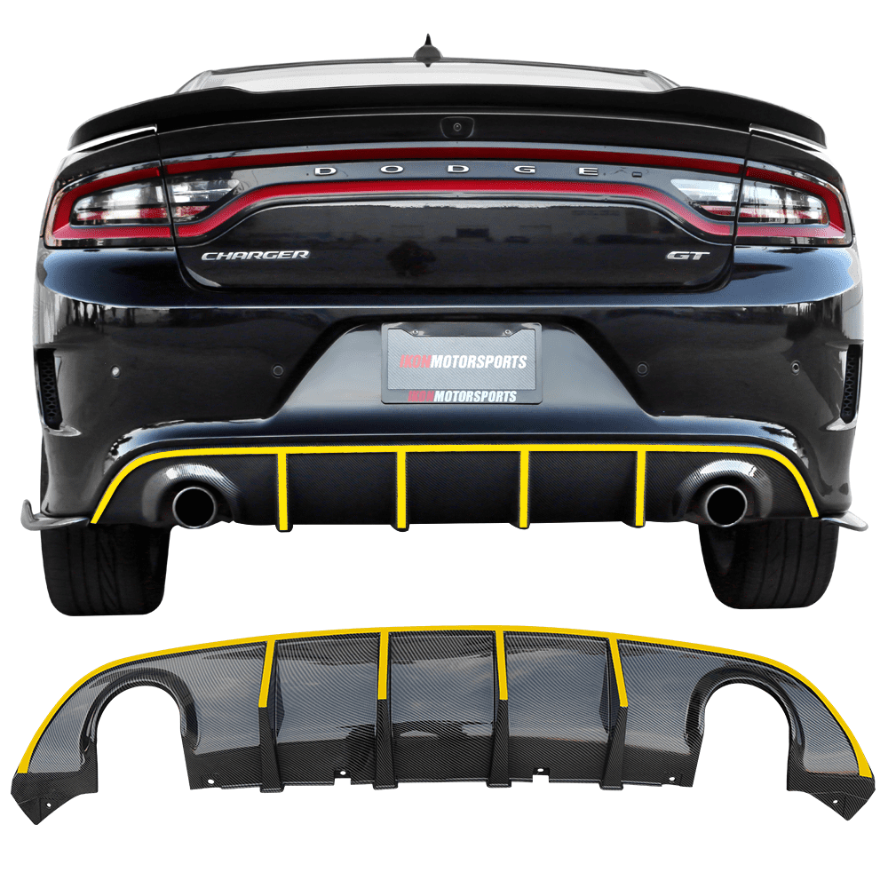 Ikon Motorsports Compatible with 15-23 Dodge Charger SRT V3 Style Rear ...