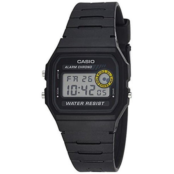 Casio Men's Core F94WA-8 Black Resin Quartz Watch with Digital Dial ...