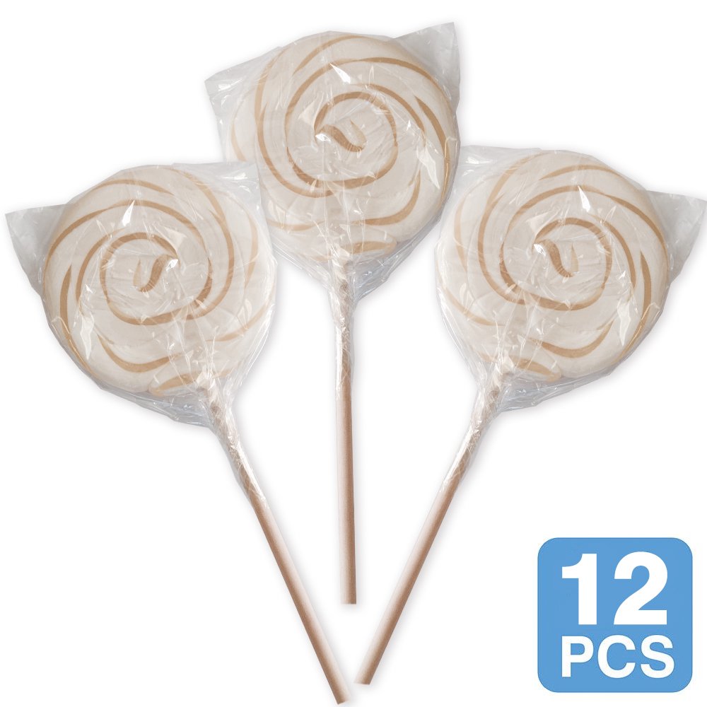 White Swirl 3" Lollipops (12 Count) - Walmart.com - Walmart.com