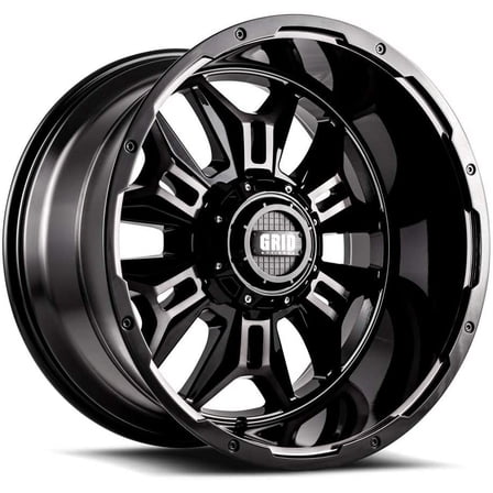 Grid Off-Road GD08 Custom Wheel for 20x10 inch Metallic Dust w/ Matte ...