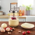 OGEDNAC Hand Crank Butter Churn, Wooden Handle, Stainless Steel Gear ...