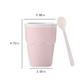 Ice Cream Maker Cup DIY Slushy Cup Quick Frozen Drink Maker Reusable PP ...