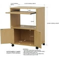 Byron Microwave Cabinet With And Upper Pull Out 2 Door Cabinet