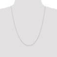 10k White Gold .5 mm Carded Cable Rope Chain - Walmart.com