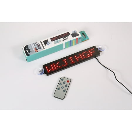 Volkmi English LED display remote control word led car screen yellow ...