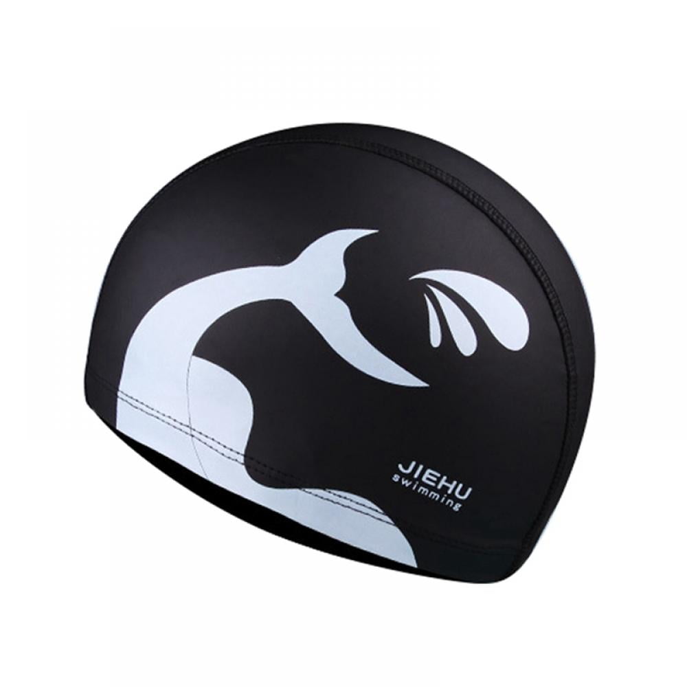 Aosijia Unisex Adult Swim Cap Ear Protection Silicone Swimming Hats for ...