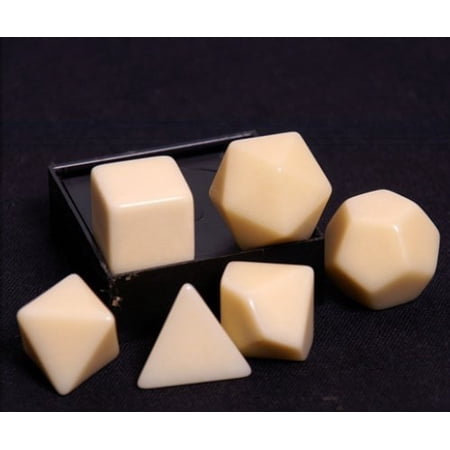 Opaque 16mm Polyhedral Ivory Set of 6 Blank Dice | Walmart Canada