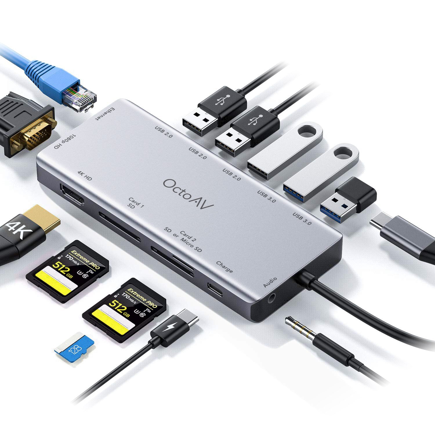 Versatile 13 in 1 USB C Hub For Laptops With USB Australia Ubuy