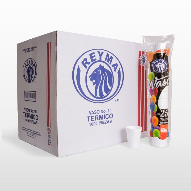Vasos desechables Térmico para Fiesta 1000 Piezas Reyma VT10 | Bodega ...
